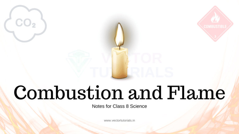 Combustion and Flame Notes - Class 8 Science